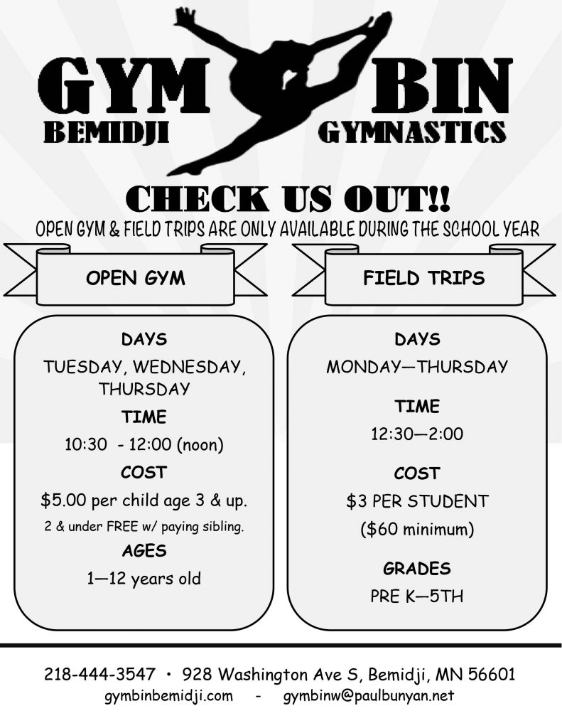 Open Gym/Field Trips